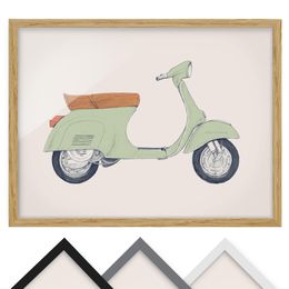 Bild mit Rahmen Vintage Vespa