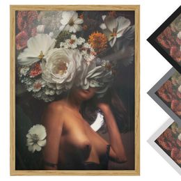 Bild mit Rahmen Erotische Blumen