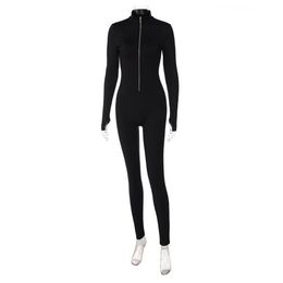 FIDDY Culotte-Overall Jumpsuit Damen Langarm Overall Elegant Umlegekragen Playsuit Casual