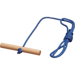 Colint Schlitten Schlittenleine blau mit Holzgriff 120cm Schlittenseil Zugseil Leine