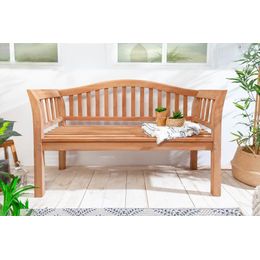 Riess Ambiente riess-ambiente Gartenbank EMPIRE TEAK 127cm braun (1-St)