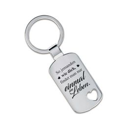 Lieblingsmensch Schlüsselanhänger So jemanden wie dich ...- ein tolles Geschenk &Glücksbringer (Schlüsselanhänger mit Gravur