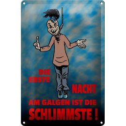 Hebold Flachmann Schild Blech 20x30 cm