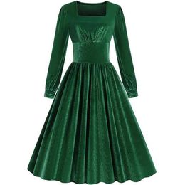 FIDDY A-Linien-Kleid Damen Weihnachtskleid