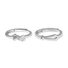 AquaBreeze Partnerring 2 Stück 925 Sterling Silber Ring Eheringe Paar Ringe (2-tlg.