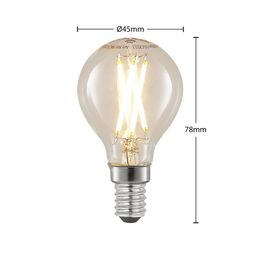 ARCCHIO LED-Filamentlampe E14 4W 2700K Tropfen dimmbar 2er