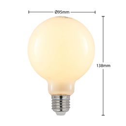 ARCCHIO LED-Lampe E27 4W 2.700K G95 Globe, dimmbar, opal