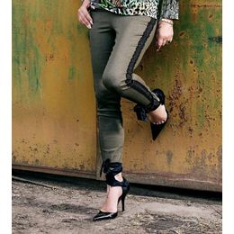 Sarah Kern Skinny-fit-Jeans Push-up-Jeans enganliegend mit Spitzengalon