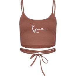 Karl Kani Top Damen Gr&ouml;&szlig;e S rostbraun / wei&szlig;