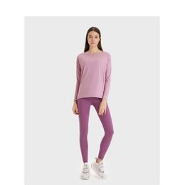 FIDDY Yogatop Damen-Sportshirts–Yoga-Langarmshirts–Langarm-Oberteile–Yoga-Oberteile