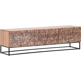 Lowboard GUTMANN FACTORY Sideboards Gr. B/H/T: 160 cm x 46 cm x 38 cm, beige (natur, natur) Lowboards