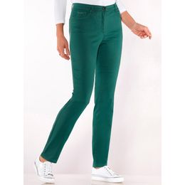 5-Pocket-Jeans COSMA Gr. 21, Kurzgrößen, grün (dunkelgrün) Damen Jeans 5-Pocket-Jeans