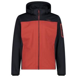 CMP - Jacket Zip Hood Light Softshell - Softshelljacke Gr 46 rot/schwarz