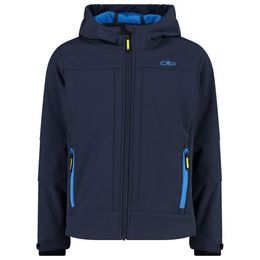 CMP - Boy's Jacket Fix Hood Softshell - Softshelljacke Gr 92 blau