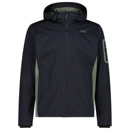 CMP - Jacket Zip Hood Light Softshell - Softshelljacke Gr 46 blau/schwarz