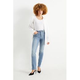 C&A Straight Jeans-High Waist-LYCRA®