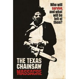 Texas Chainsaw Massacre Who Will Survive Poster multicolor