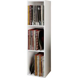 Vcm Holz Schallplatten Stand Regal Platto 3fach (Farbe: Weiß)