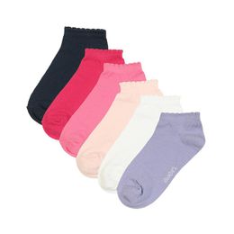 Ewers - Sneaker-Socken ESSENTIAL MIX 6er-Pack in pink/rosa/navy, Gr.39-42