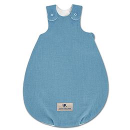 Julius Zöllner Musselin-Babyschlafsack TERRA gefüttert in blau