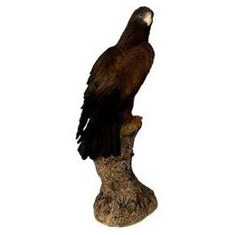 Dekofigur Adler auf Baumstamm 110 x 40 x 50 cm