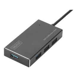 Digitus 3.0 Office Hub, 4-Port, Schwarz