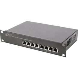 Digitus DN-95317 10 Zoll 8-Port Gigabit Ethernet PoE Switch , Schwarz