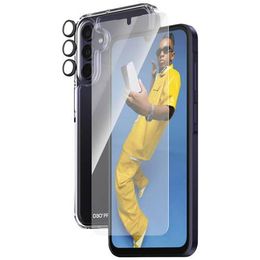 PanzerGlass 3-in-1 Ultra Wide Fit Bundle Glass + Case + Lens Hülle + Schutzglas Set Samsung Galaxy A15, Galaxy A15 5G