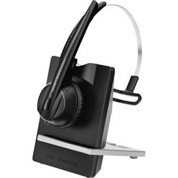 EPOS neu Telefon On Ear Headset DECT Mono Schwarz Noise Cancelling Mikrofon-Stummschaltung