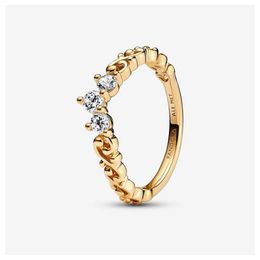 Pandora Fingerring 162232C01 Diadem-Ring Damen Königlicher Wirbel 14k Vergoldet Gr. 50