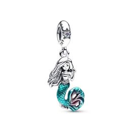 Pandora Charm-Einhänger Disney 792695C01 Charm-Anhänger Damen Arielle Die Meerjungfrau Silber