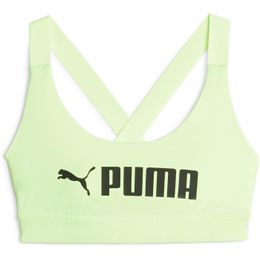 Puma Sport-BH Mid Impact Puma Fit Bra SPEED GREEN-Puma BLACK