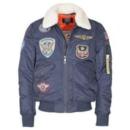 Bomberjacke Top Gun "TG23005" Gr. 50 (M), blau (navy) Herren Jacken