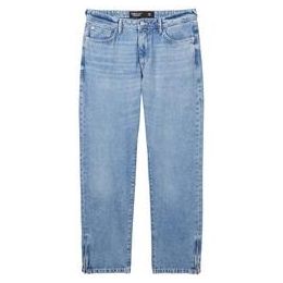 Tom Tailor DENIM Herren Loose Straight Jeans mit recycelter Baumwolle, blau, Uni, Gr. 32/36