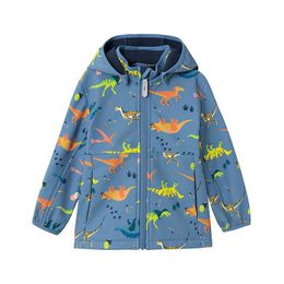 name it - Softshelljacke NMMMALTA05 DINO in coronet blue, Gr.92