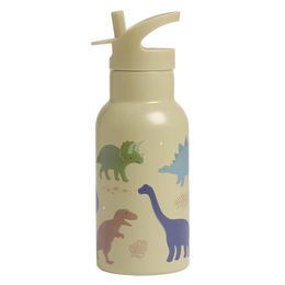 Edelstahl-Trinkflasche DINOSAURS (350ml) in hellgrün