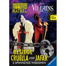 RAVENSBURGER VERLAG Ravensburger Exit Room Rätsel: Disney Villains - Besiege Cruella und Jafar - Martine Richter, Gebunden