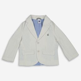 TK Maxx Beige-weißer Blazer mit Streifenmuster