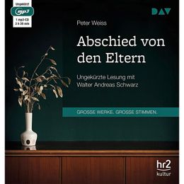 Abschied von den Eltern,1 Audio-CD, 1 MP3 - Peter Weiss (Hörbuch)