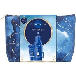 Nivea Körperpflege Body Lotion und Milk Geschenkset Reichhaltige Body Milk 250 ml + Hand Creme 75 ml + Labello Original 5,5 ml