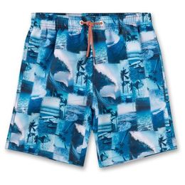 Sanetta - Beach Teens Boys Swim Trunks Woven - Boardshorts Gr 104 blau