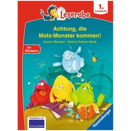 RAVENSBURGER VERLAG Achtung, die Motz-Monster kommen! - Leserabe 1. Klasse - Erstlesebuch für Kinder ab 6 Jahren - Susan Niessen, Gebunden