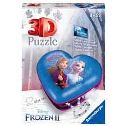 RAVENSBURGER VERLAG Ravensburger 3D Puzzle 11236 - Herzschatulle Disney Frozen 2 - 54 Teile - Aufbewahrungsbox für Fans von Anna und Elsa ab 8 Jahren