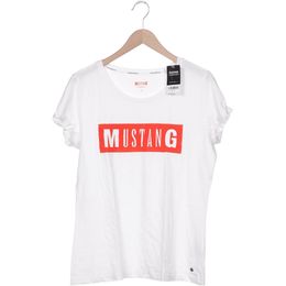 Mustang Damen T-Shirt, cremeweiß, Gr. 44