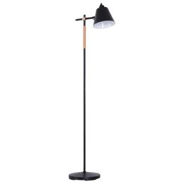HOMCOM Stehlampe im industriellen Stil (Farbe: schwarz)
