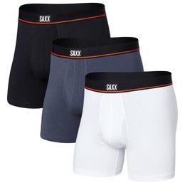 SAXX - Non-Stop Stretch Cotton Boxer Brief - Alltagsunterwäsche Gr M weiß