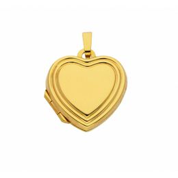 Adelia´s Adelia´s Kette mit Anhänger 333 Gold Medaillon Anhänger, Schmuckset - Set mit Halskette, goldfarben