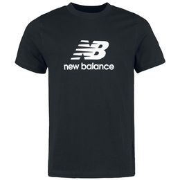 New Balance Stacked Logo T-Shirt T-Shirt schwarz in L