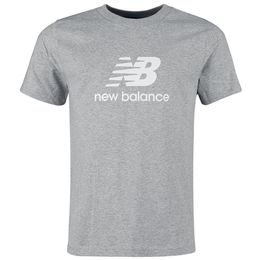 New Balance Stacked Logo T-Shirt T-Shirt grau in L