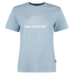 New Balance NB Sport Jersey Graphic Standard T-Shirt T-Shirt blaugrau in L